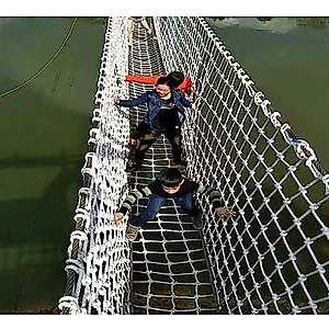 EkiDaz HXRW Rope Net Climbing Frame Net for Kids Balcony Railing Protection Climbing Cargo Net Safety Net Obstacle Course Climbing Net Playground Sets for Backyards (Size : 4 * 6m(12.12 * 18.18ft))