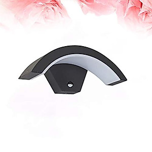 Mobestech Modern Arc Shape 12W Outdoor Light Sense Wall Light Waterproof Garden Courtyard Lamp for Home Farmyard Balcony Aisle Corridor ( White )