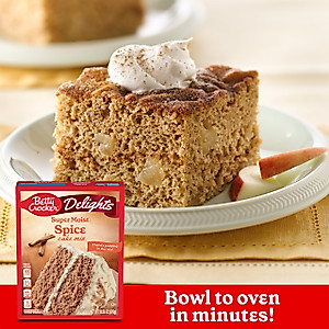 Betty Crocker Delights Super Moist Spice Cake Mix, 13.25 oz. (Pack of 12)