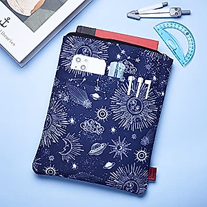 Zodiac Sun & Moon Book Sleeve, Book Covers for Paperbacks, Book Sleeves with Zipper, 11 X 8.5 Inch, Astrology Gifts