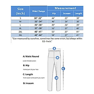 COOFANDY Mens Linen Pants Casual Drawstring Trousers Lightweight Yoga Beach Hippie Summer Pants Black