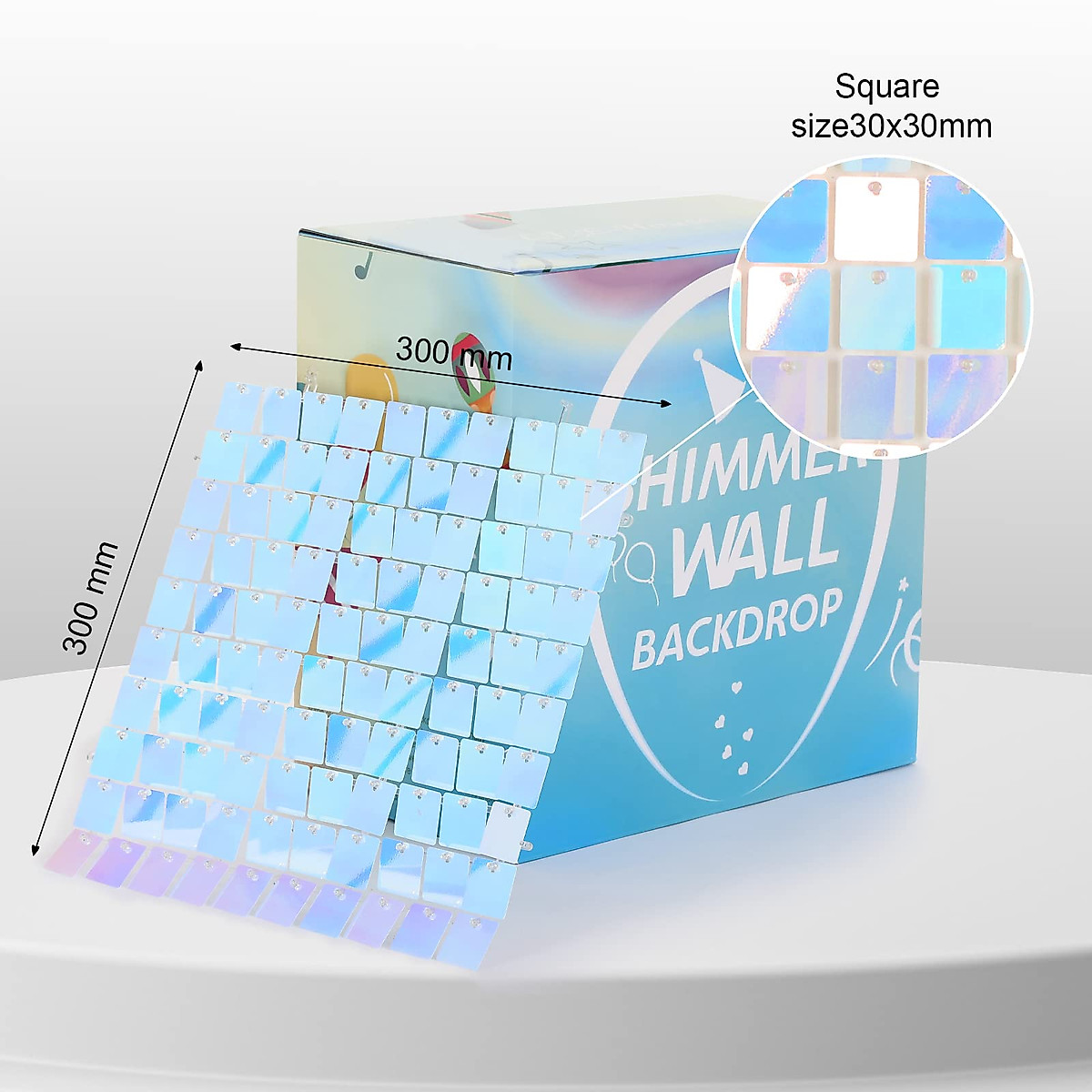 Rainbow Shimmer Wall Backdrop Glitter Backdrop 6ftx4ft Sequin Wall Backdrop for Birthday Decorations Anniversary Wedding Bachelorette Party Supplies