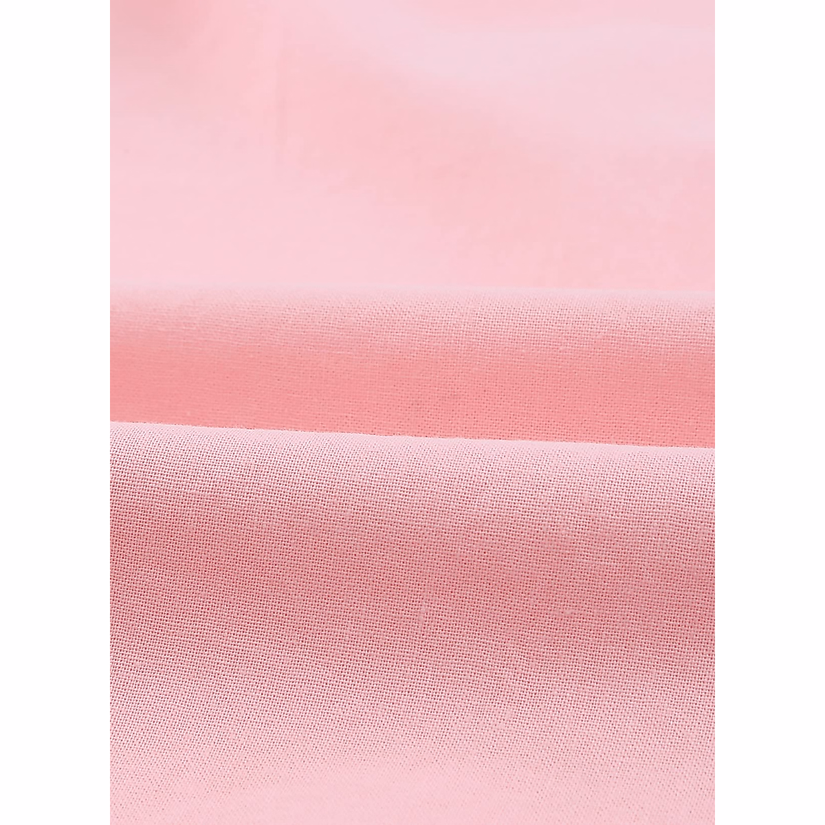 JMIERR Mens Cotton Linen Casual Stylish Button-Down Shirt Long Sleeve Business Fitted Dress Shirts Summer Beach Shirts for Men Old Money Regular Fit with Pocket, US 46(XL), Pink