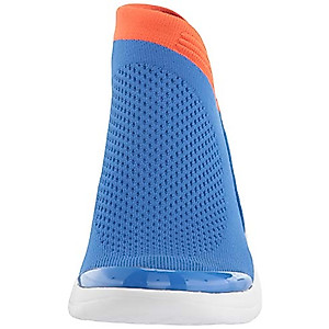 BZees Womens Romance Orange Blue Booties 7 M