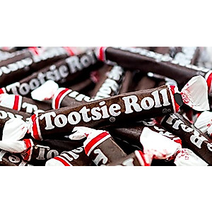 Tootsie Roll Chocolate Candy 3 Lbs. - Large Size Tootsie Roll Juniors- Soft & Chewy - Packaged By Snackadilly
