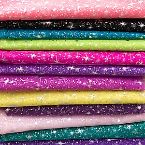 Star Bursts Sheer Organza White 58 Inch Wide Fabric by The Yard (F.E.®)