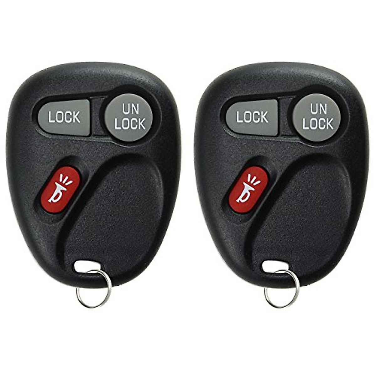 KeylessOption Keyless Entry Remote Control Car Key Fob Replacement for 15732803 (Pack of 2)
