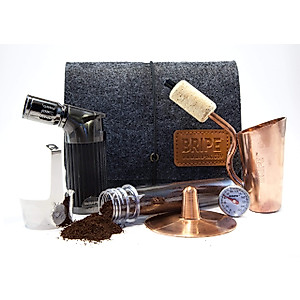 Bripe Coffee Brew Pipe Kit, Portable Espresso or Tea Maker for Traveling, Torch Lighter Included