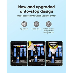 ecodot 400ML Autofill Sublimation Ink for EcoTank Inkjet Printer ET-2720 ET-2760 ET-3760 ET-4700 ET-7710 ET-15000 ET-2803 ET2800 Heat Press Transfer on T-Shirt Mug