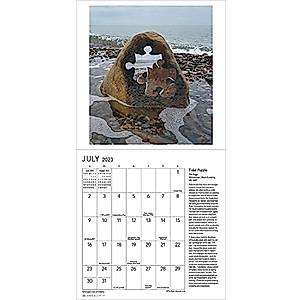 Environmental Art 2023 Wall Calendar: Contemporary Art in the Natural World | 12" x 24" Open | Amber Lotus Publishing