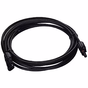 Renogy 15Ft 10AWG Solar Extension Cable with Female and Male connectors, 1 Piece, 15FT-10AWG, Black