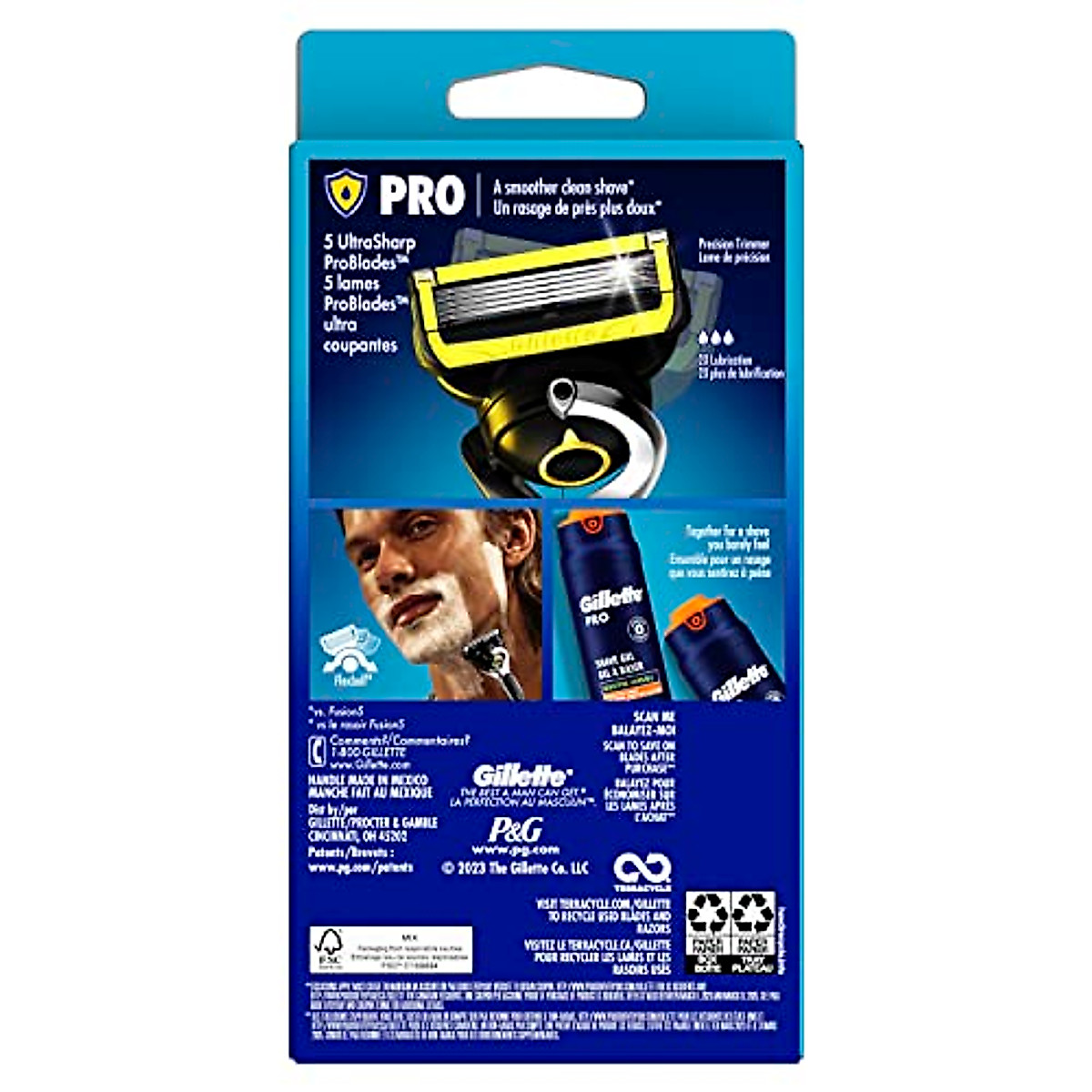 Gillette ProGlide Shield Men’s Razor Handle + 1 Blade Refill, Shields Against Skin Irritation (Packaging May Vary)