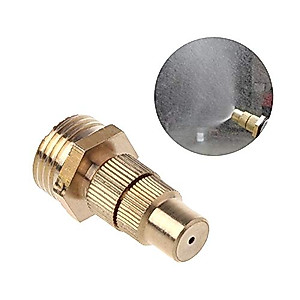Easy to Operate 1/2" DN15 Garden Irrigation Brass Adjustable Spray Misting Nozzles Spray Head Strong and Sturdy