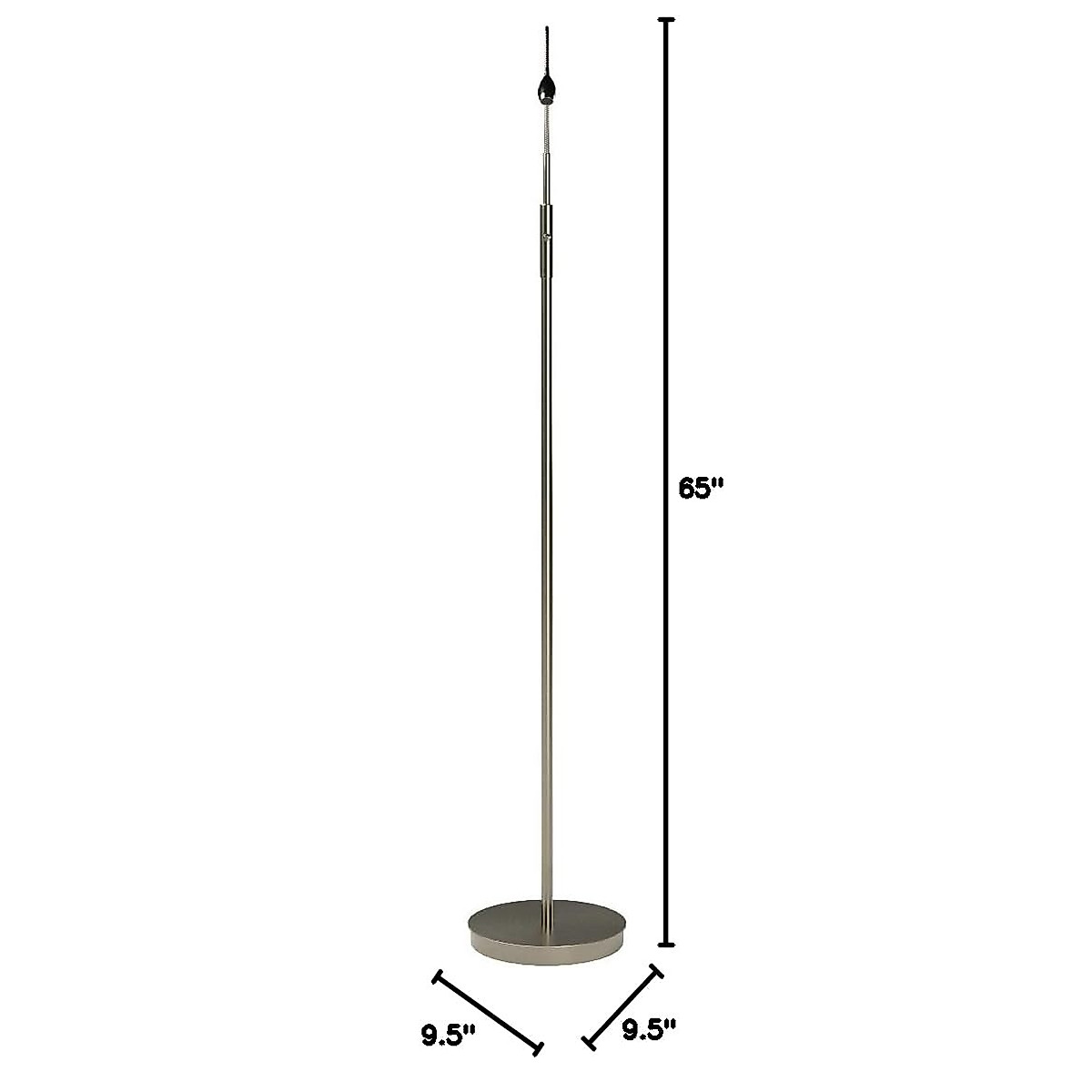 daylight24 402071-04 FOCUS Adjustable Beam LED Floor Lamp, Black