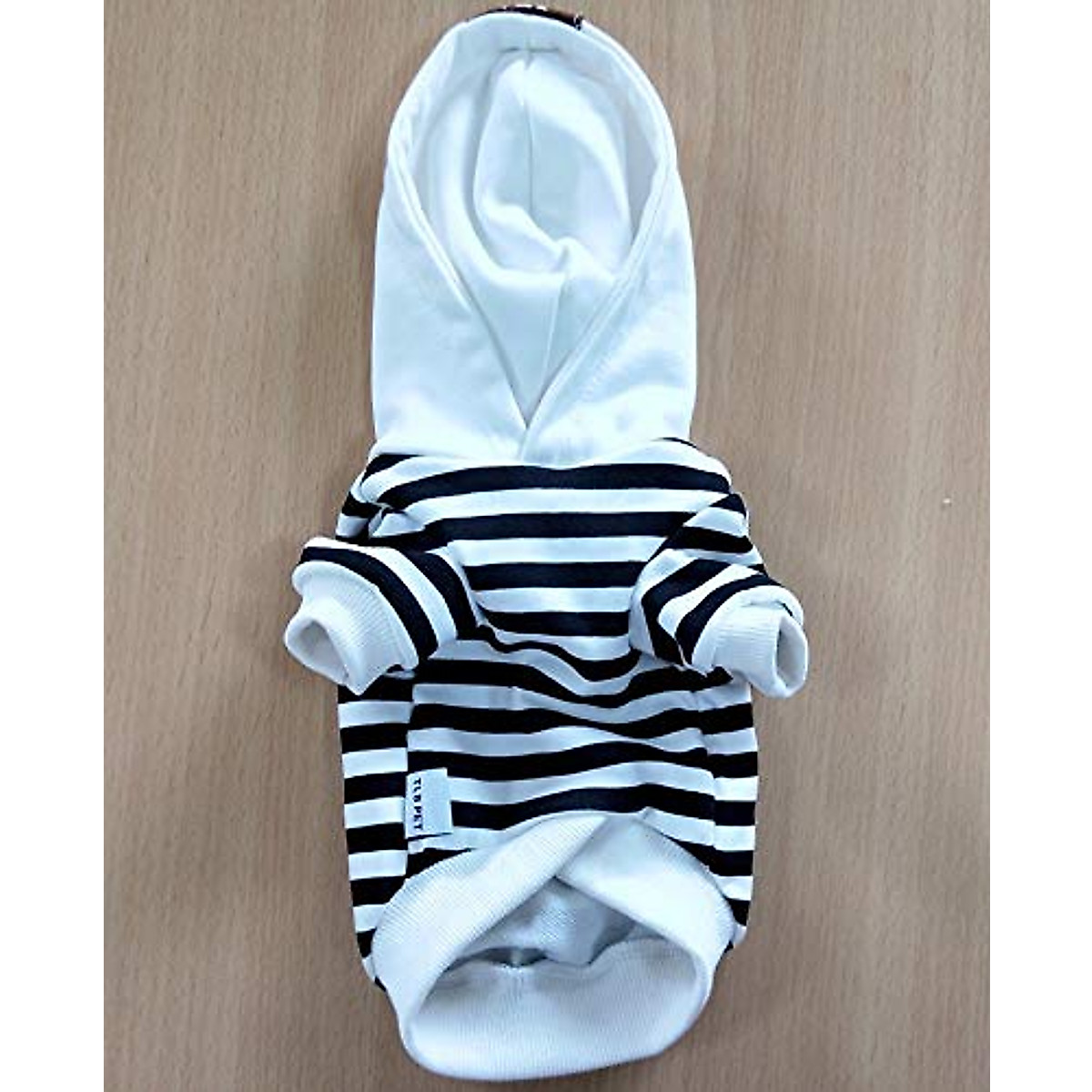 TOMOO Pet and Owner's Parent-Child Matching Hoodie,Black and White Stripe Couple Outfit Attire Pet Sweat Shirts Small Medium Large Dog's Clothes (Black XXL)