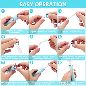 RIILPIIK Electronic Breath Freshener Spray New Generation Nano-Level Atomization Mouth Mist Spray FDA Safe Rechargeable Portable Easy to Use Naturally Formulated Scent Beads Bad Breath Saver