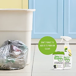 Bin Buddy Fresh Citrus, 450g, Pack of 6, Bin Freshener Deodoriser Powder, Leaves Your Bin Smelling Great, Suitable for Indoor and Outdoor Bins