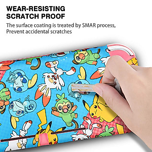 DLseego Switch Lite Skin Cute Animals Pattern Full Wrap Skin Protective Film Sticker Design for Nintendo Switch Lite-Multicolor