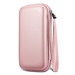 Graphing Calculator Carrying Case for TI-84 Plus CE, Fintie Hard EVA Shockproof Protective Box for TI-84 Plus/TI-83 Plus CE/Casio fx-9750GII (Rose Gold)