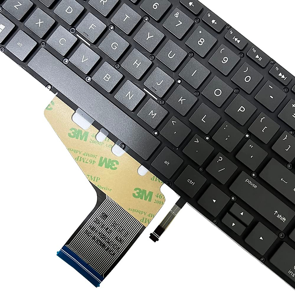 GinTai Laptops Keyboard Backlit US Replacement for HP Spectre X360 15-CH 15T-CH000 15-DF L30531-DH1 92.NEZBQ.J1N 15-CH008CA 15-CH010CA 15-CH011DX 15-CH011NR 15-CH012NR 15-CH015NR 15-CH017NR 15-CH075NR