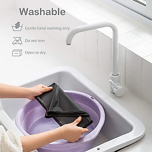 Qozary 2 Pack Socks Underwear Drawer Organizer Divider, 24 Cell or 16 Cell Collapsible Cabinet Closet Organizer Storage Boxes for Clothes, Socks, Lingerie, Underwear, Ties (Black, 24+24 Cell)