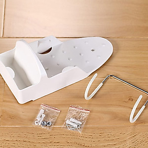 Zerodeko Iron Holder Wall Mount 1pc Ironing Board Hook Wall Mounted Ironing Board Ironing Board Holder Wall Mount Iron Holder Iron Board Shelf Storage White Hook up Ironing Board Hanger