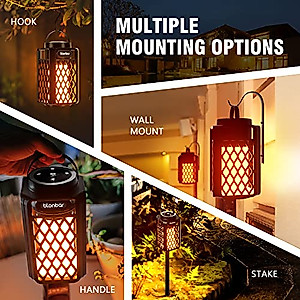 blonbar Led Flame Speaker, Outdoor Bluetooth Speaker with Torch Atmosphere,10W Outdoor Portable Stereo Speaker with HD Audio for Patio/Porch/Home Decor, Gifts for Men Women Couples Dads Moms