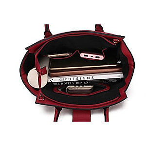 MKF Collection Satchel Crossbody Bag for Women-Handbag Purse -ShoulderbagTop-Handle Satchel Black