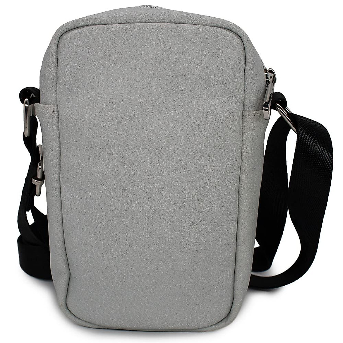 Buckle Down Looney Tunes Bag, Crossbody, with Looney Tunes Bugs Bunny Winking Face, Gray, Vegan Leather