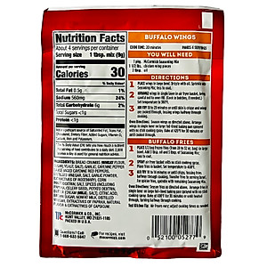Air Fryer Seasoning Mix Bundle with 3 of McCormick's Buffalo Air Fryer Seasoning Mixes & 1 Bag for Leftovers. Delivers the Irresistible Flavor of Franks Red Hot on Chicken or French Fries!