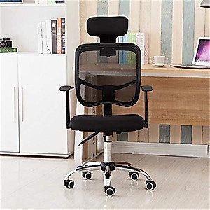 HALOU Executive Office Chair - High Back Office Chair with Footrest and Thick Padding - Reclining Computer Chair with Ergonomic Segmented Back, Black