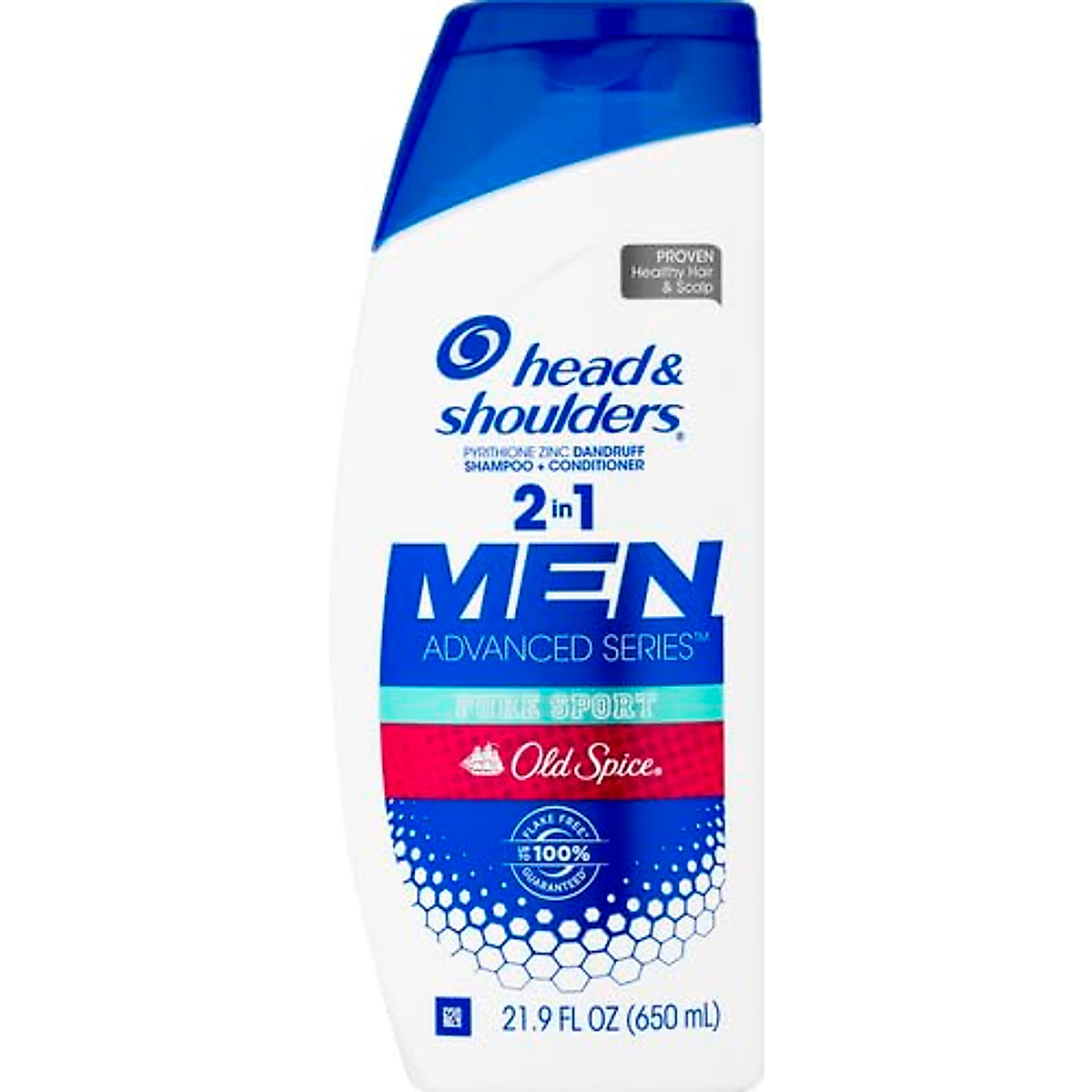 Head & Shoulders Old Spice Pure Sport Dandruff 2 in 1 Shampoo and Conditioner, 21.9 fl oz