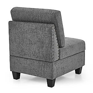 Free Combination Sectional Sofa Oversized Reversible Modular Couch U Shaped Corner Sofá Upholstered Deap Seat Sleeper Couches Bed with Storage for Living Room Spacious Space,4 Single Chairs,2 Corners