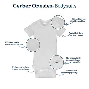 Onesies BrandUnisex Baby6-Pack Long Sleeve Bodysuitsdog3-6 Months