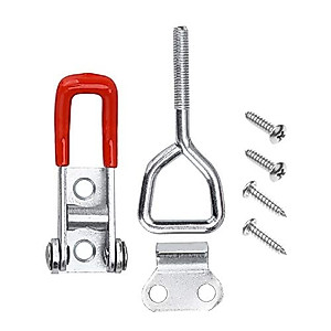 6 Pack Adjustable Toggle Latch Clamp 4001, 330 Lbs 150Kg Holding Capacity, 4001 Heavy Duty Quick Release Pull Latch Toggle Clamp