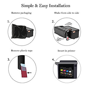 Cartlee Compatible Ink Cartridge Replacement for Xerox Workcentre 6027 Toner for Xerox 106r02759 Toner Cartridge Black Toner for Xerox Phaser 6020 6022 6025 6027 (2 Black, 1 Cyan, 1 Magenta, 1 Yellow)