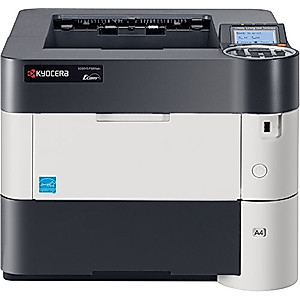 Kyocera 1102T72US0 ECOSYS P3055dn Black & White Network Printer, 5 Line LCD Screen with Hard Key Control Panel, Up to Fine 1200 DPI Print Resolution, Wireless and Wi-Fi Direct Capability
