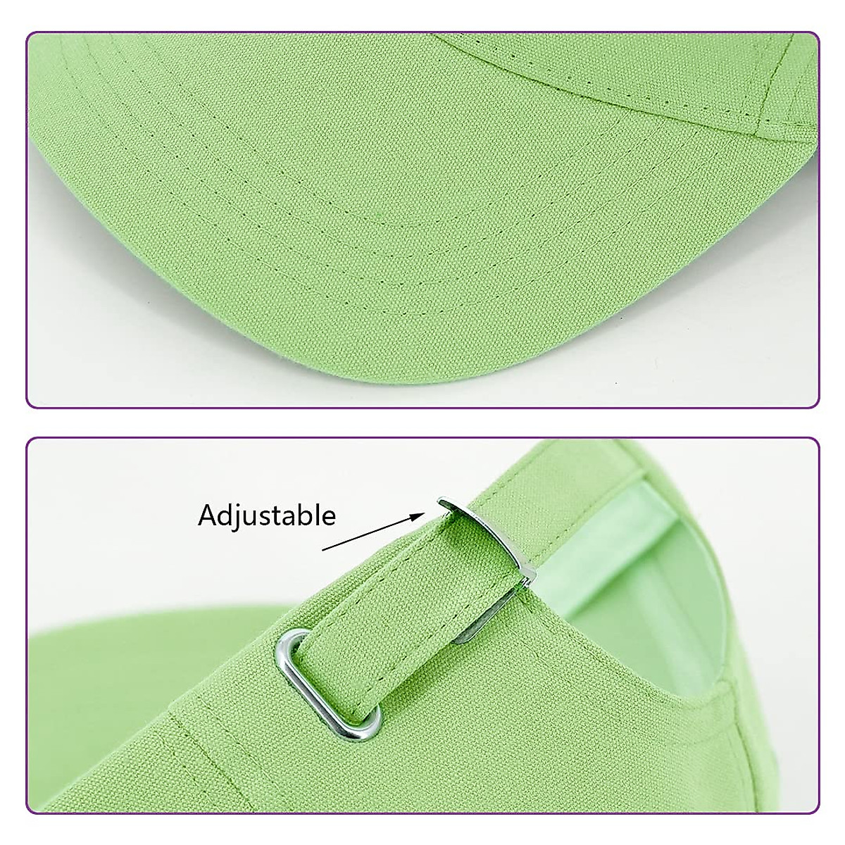 Multifit Unisex Leaf Print Baseball Cap Cotton Dad Cap Sports Outdoor Strapback Hat for Men Women (Frog#55c)