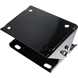 BLUBIRD HRS3812 20 ga. 8.5" x 6" Universal Hose Reel Swivel Mount for Floor, Wall, Ceiling, 140 Degree Rotation, Black Powder Coated, Steel, 4 Slotted Holes