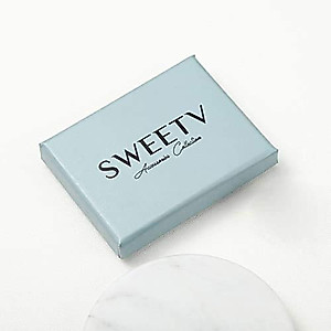 SWEETV Teardrop Wedding Bridal Earrings for Bridesmaids, Brides- Crystal Cubic Zirconia Rhinestones Dangle Earrings for Women, Prom Bridal Wedding Jewelry, Silver