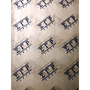 Sigma Gamma Rho Gift Paper, Ten (10) X-Large Sheets (Gift bag not included)
