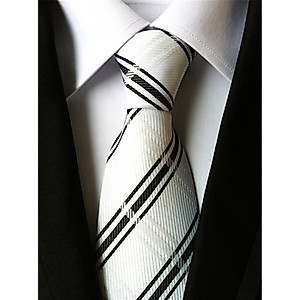 YanLen Lot 9 PCS Classic Men's Tie Necktie Woven JACQUARD Neck Ties