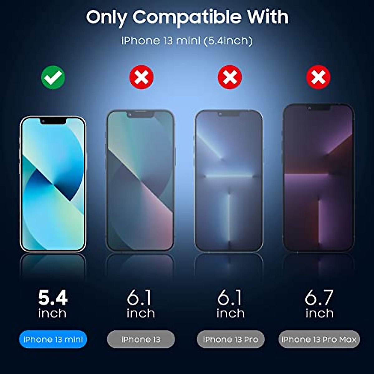 UniqueMe for iPhone 15 Screen Protector - 2 Pack