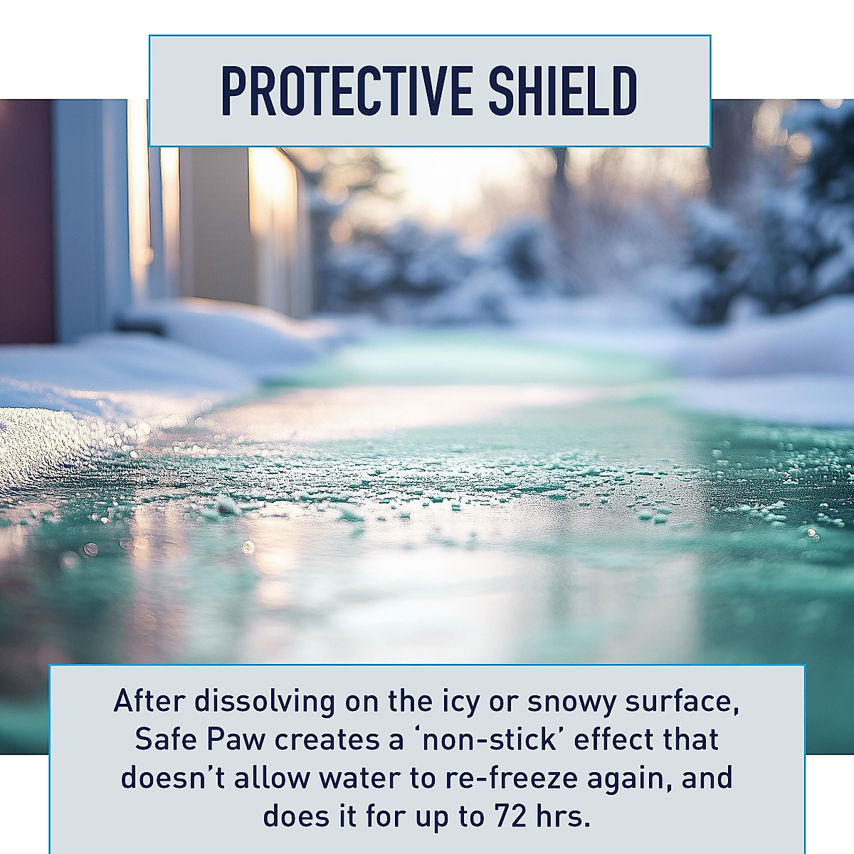 Safe Paw Pet-Safe Ice Melt, Salt & Chloride-Free Deicer, 35 Lbs - Non-Corrosive, Dog-Friendly Snow Melter for Concrete, Wood Decks, Driveways & Sidewalks, 100 Sq. Ft. Coverage Per Pound