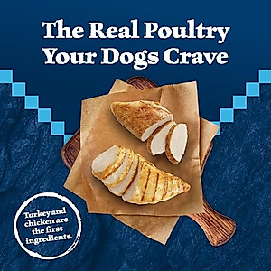 Blue Buffalo Wilderness Natural High Protein Wet Food for Adult Dogs, Turkey & Chicken Grill with Wholesome Grains, 12.5-oz Cans, 12 Count
