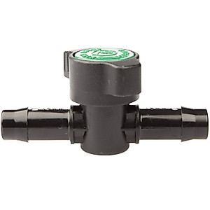 The Original Safety Siphon 3/4 Inch Barbed Shut Off Valve - Simple On and Off Operation w/O-rings to Prevent Leaking - Splice in Line for Easy Flow Control - Constructed from Wear-Resistant Plastic