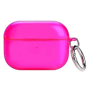 Velvet Caviar Compatible with AirPods Pro Case 2nd and 1st Generation - Cute Protective Hard Cover for Women - Neon Pink