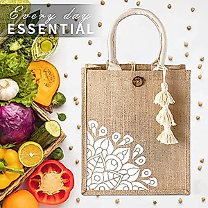 itgowisa Small Tote Bag for Women, Waterproof Beach Bag, Foldable Book Tote, Cute Reusable Grocery Bag, Gifts Basket for Her