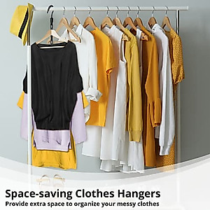 BATTIPAW 12 Pack Closet Organizers and Storage Hanger Organizer with 5 Holes, Closet Organizer Hangers Space Saving for Heavy Clothes, College Dorm Room Essentials