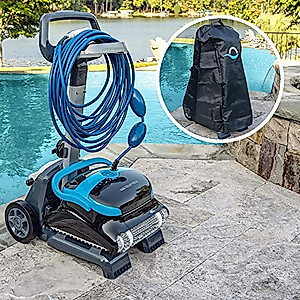 Dolphin Nautilus CC Plus Robotic Pool Vacuum Cleaner with Universal Caddy and Classic Caddy Cover, Ideal for In-Ground Swimming Pools up to 50 Feet…